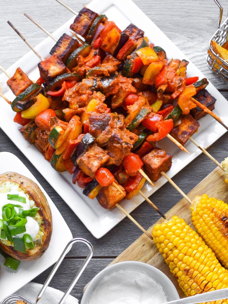 Smokey BBQ Tofu Kebabs – Soulful Vegan Cooking