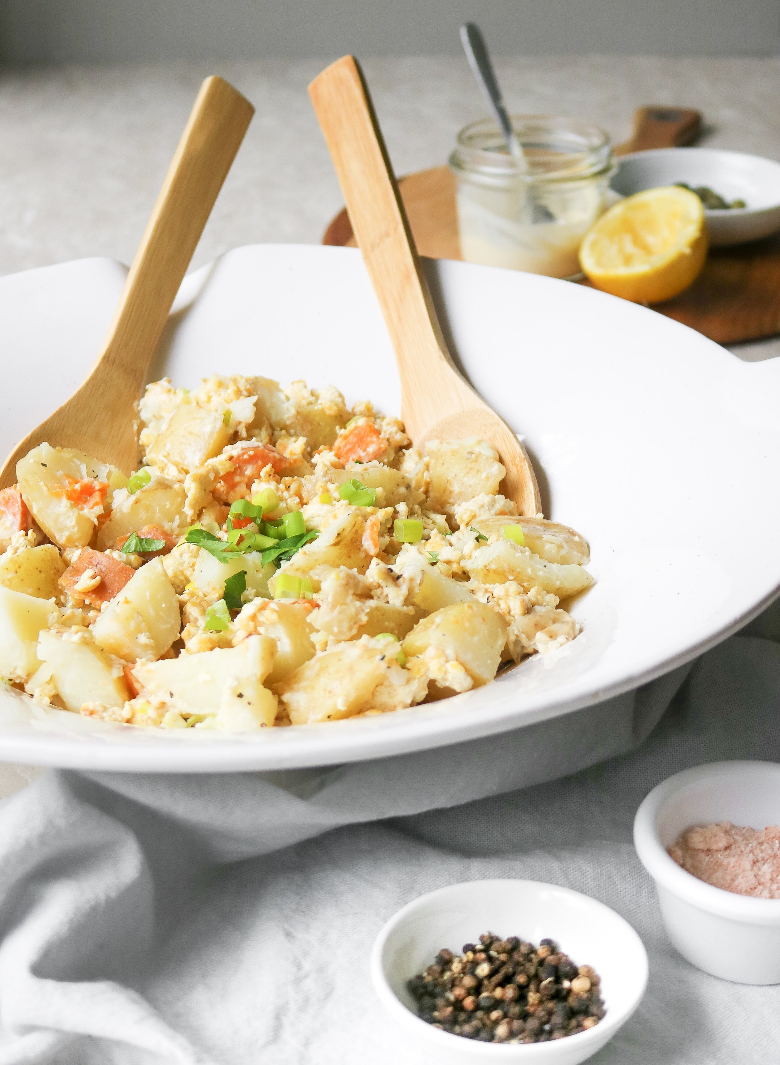 Creamy Potato & Tofu Salad – Soulful Vegan Cooking